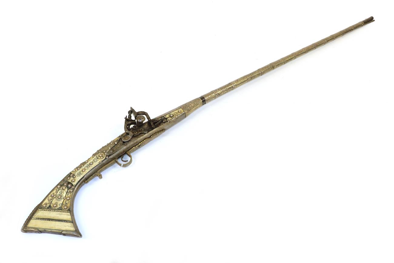 Lot 240 - A 19th Century Algerian Snaphaunce Musket,