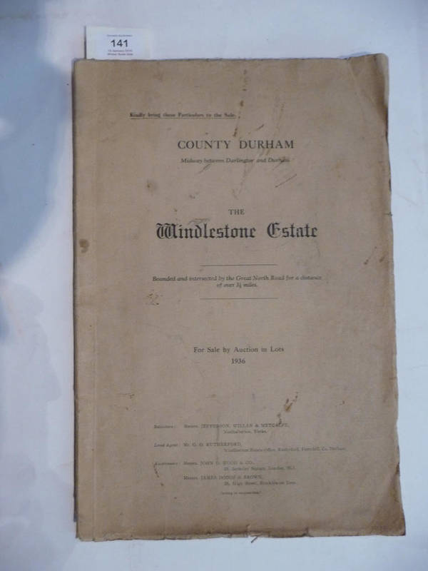 Lot 141 - The Windlestone Estate Auction Sale