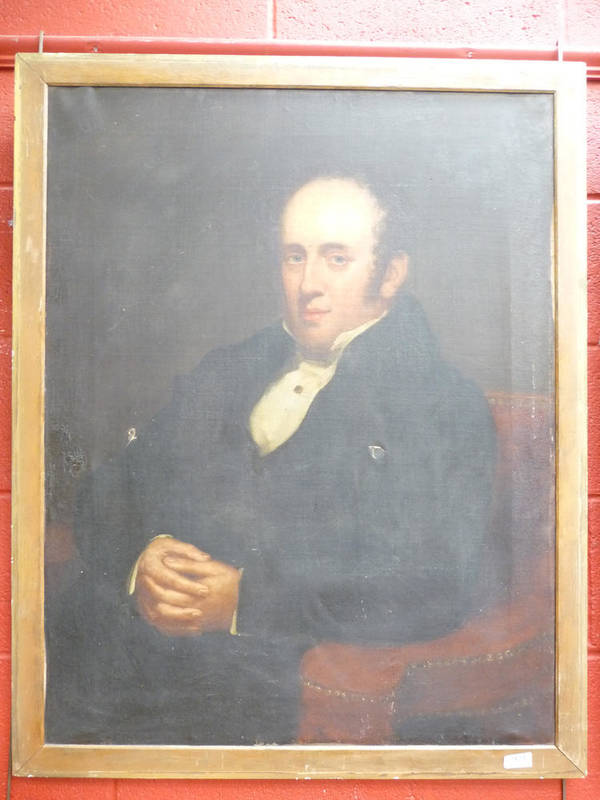 Lot 923 - English school 19th century, portrait of