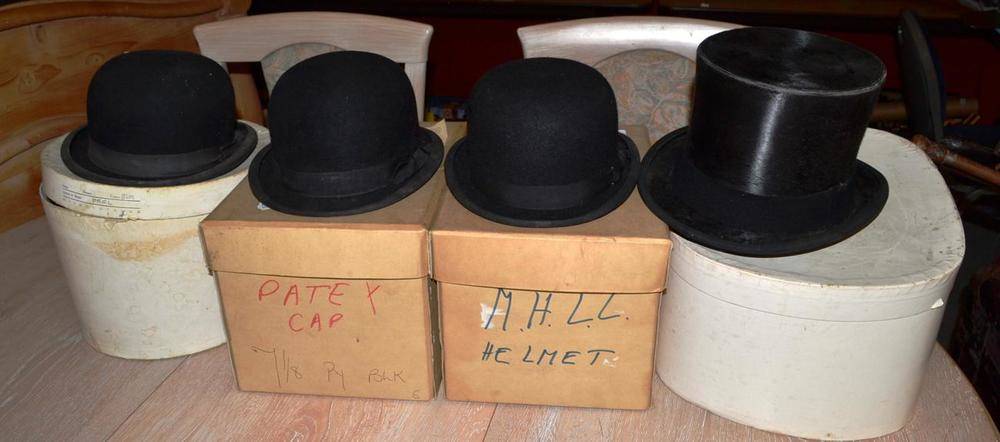 Lot 1433 - A Black Silk Top Hat, by S Patey (London)