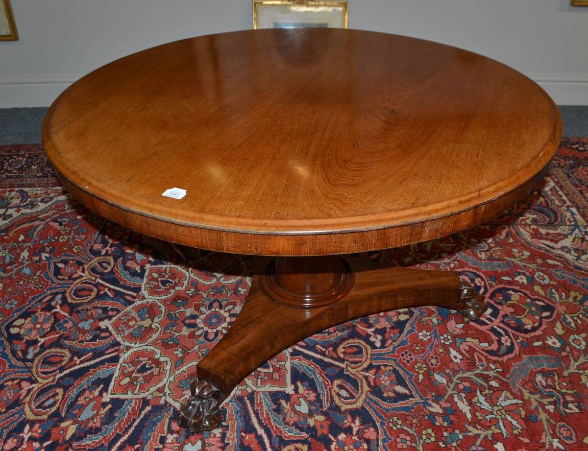 Lot 1241 - Victorian mahogany circular centre table on